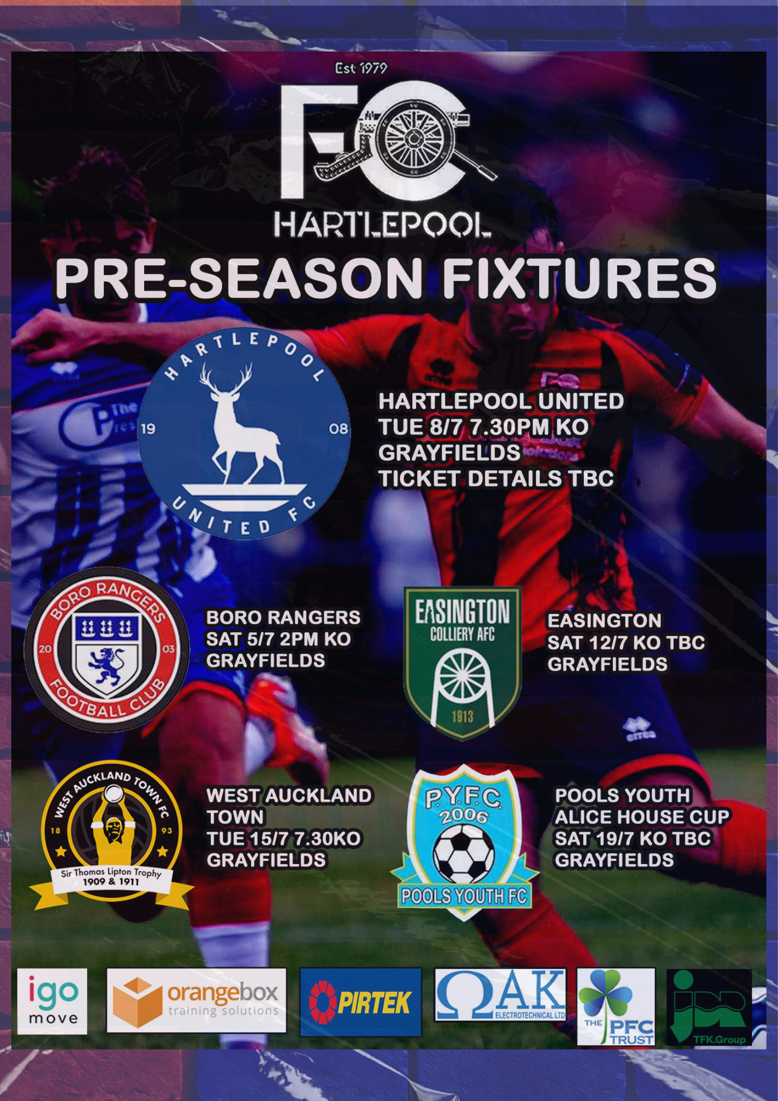 FC Hartlepool Fixtures - FC Hartlepool